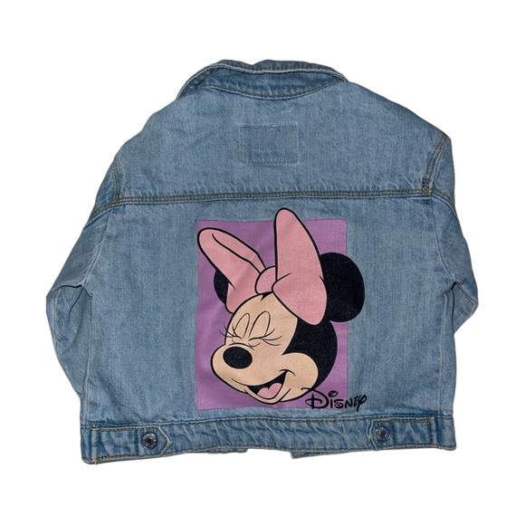 Zara | Jackets & Coats | Zara Disney Minnie Mouse Denim Jacket | Poshmark